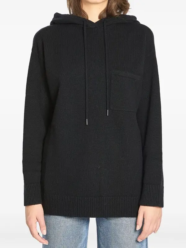 Max Mara Cashmere Wool Sweatshirt - Black