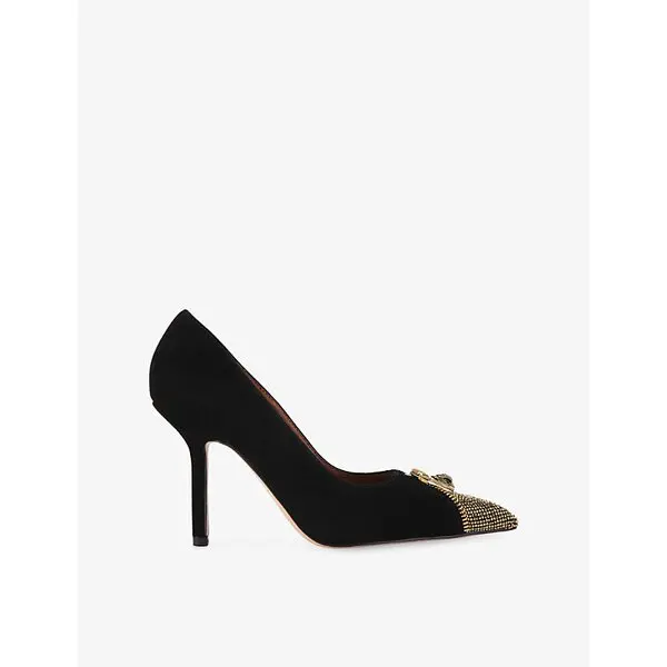 Kurt Geiger Zip Suede Courts - Black/comb