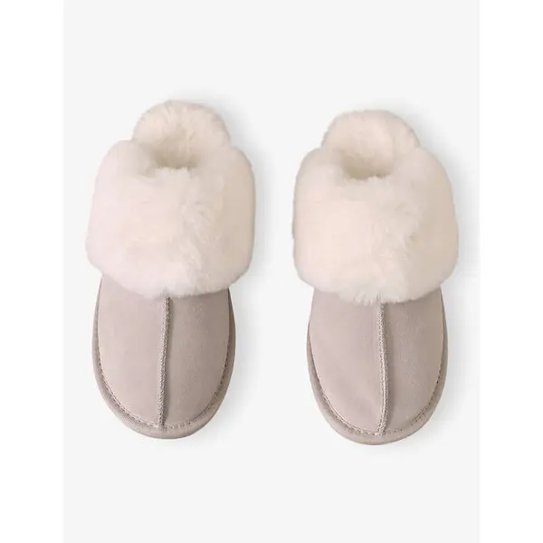 THE WHITE COMPANY Faux Suede Mule Slippers