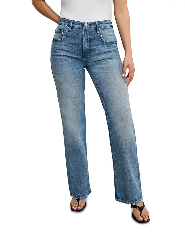 Good American Good Standard Petite Bootcut Jeans