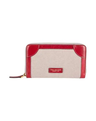THE BRIDGE Wallet Light Textile Fibers, Leather