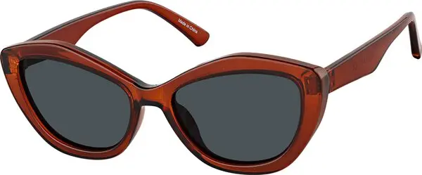 Zenni Vintage Cat-eye Full Rim Sunglasses - Red