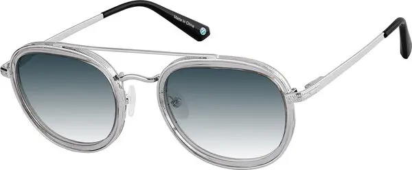 Zenni Round Full Rim Sunglasses - Gray