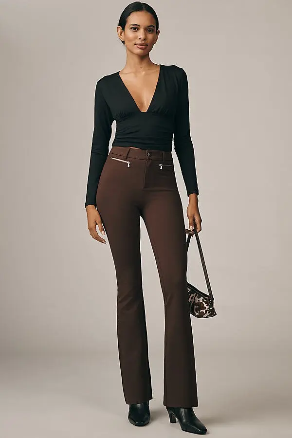 Paige Hatenna Mid-rise Flare Pants