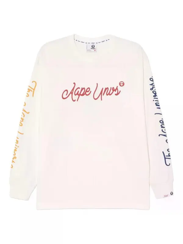 AAPE BY *A BATHING APE® Logo-print Cotton T-shirt