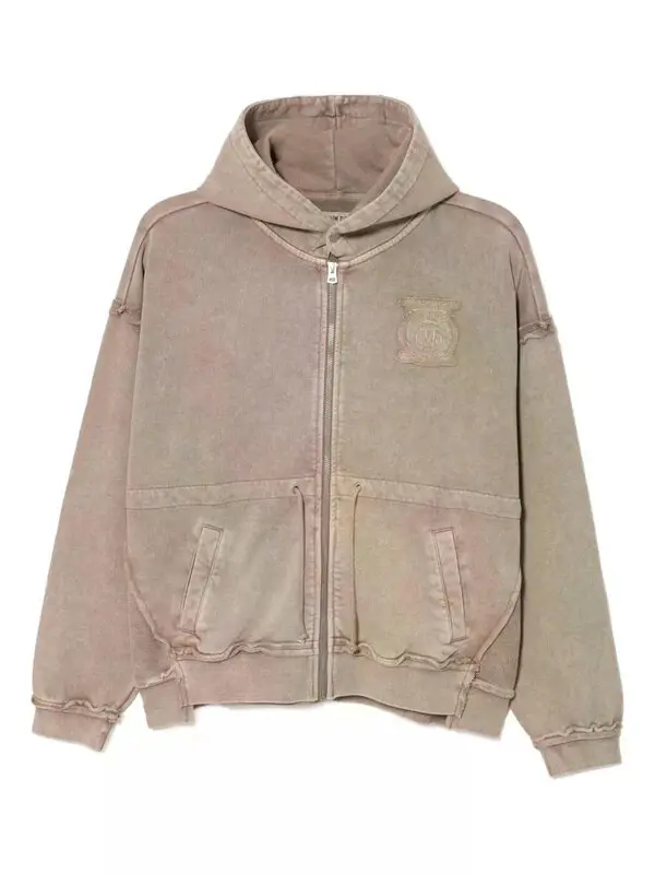 MUSIUM DIV. Logoed Cotton Hoodie - Brown