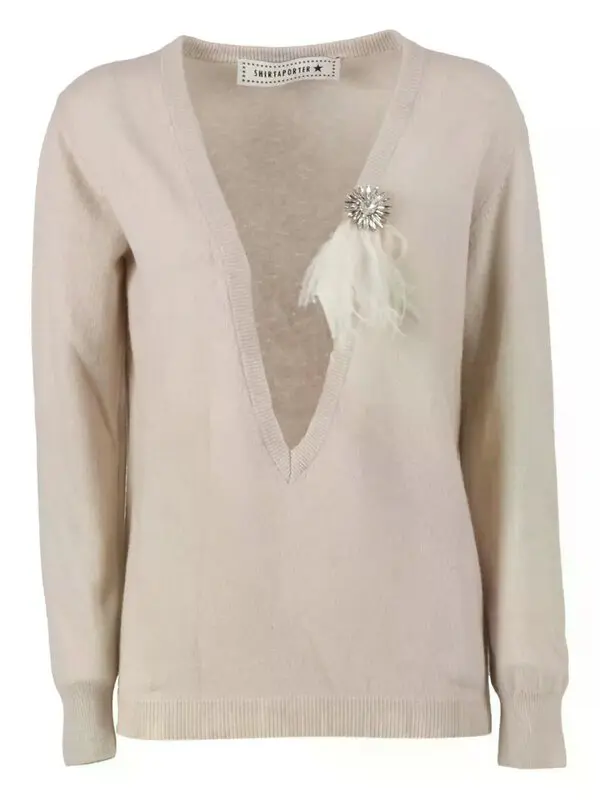 SHIRTAPORTER Crystal-embellished Top