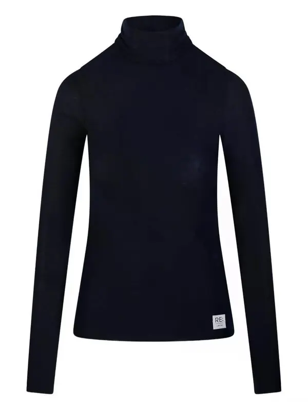 RE CODE Turtleneck Long-sleeved Top