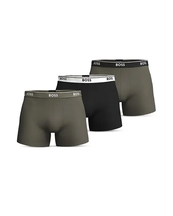 Hugo Boss One Cotton Blend Boxer Briefs, Pack Of 3 - Open Misc