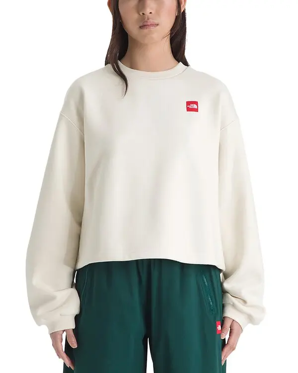The North Face Red Box Crewneck Sweatshirt - White Dune