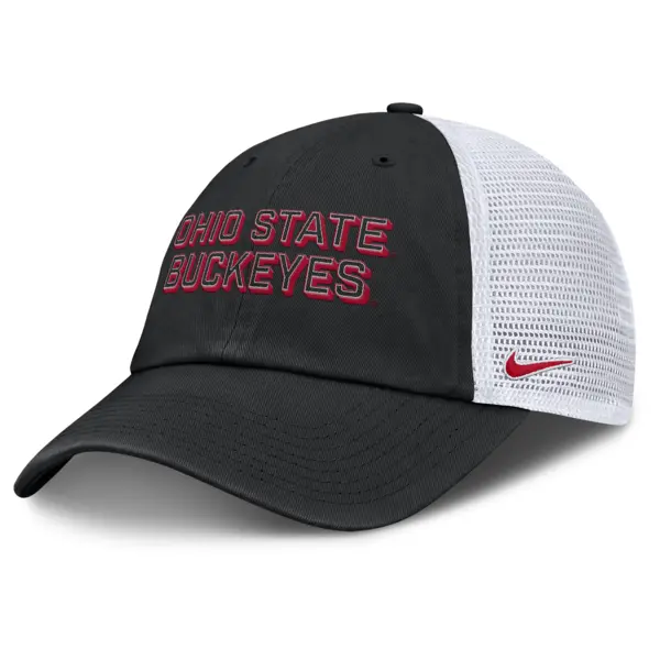 Nike Ohio State On-field Club Gameday Trucker Adjustable Hat - Black