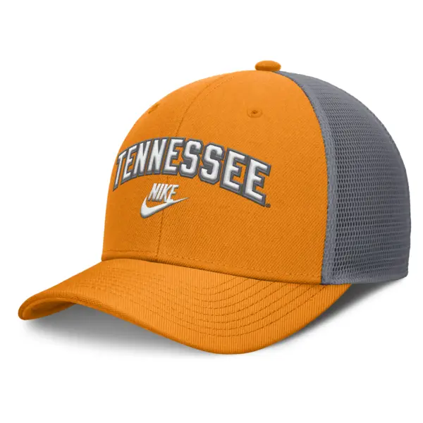 Nike Tennessee Legacy Arch Rise Dri-fit College Trucker Adjustable Hat - Orange