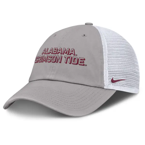 Nike Alabama On-field Club Gameday Trucker Adjustable Hat - Grey