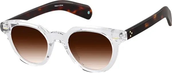 Zenni Square Full Rim Frame Sunglasses - Clear