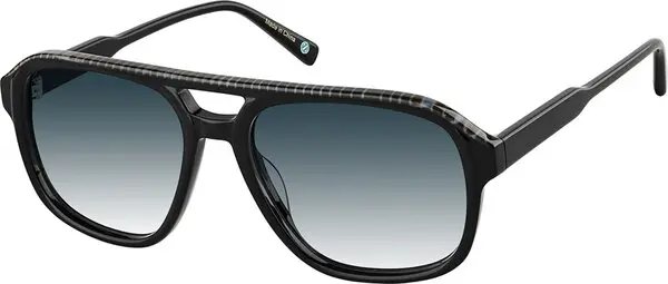 Zenni Vintage Inspired Aviator Sunglasses - Black
