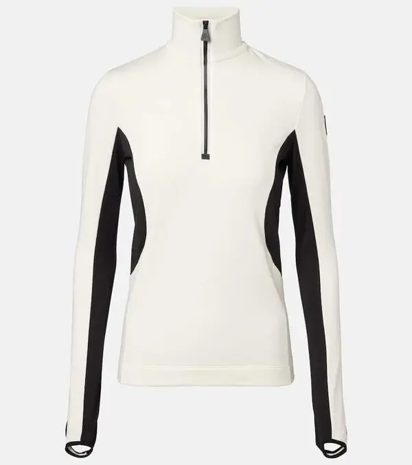 Moncler Half-zip Ski Top - White
