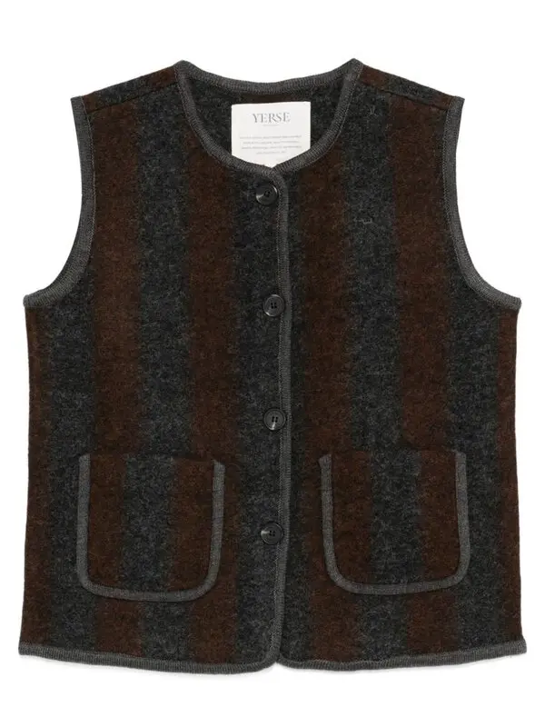 YERSE Graz Striped Wool Vest