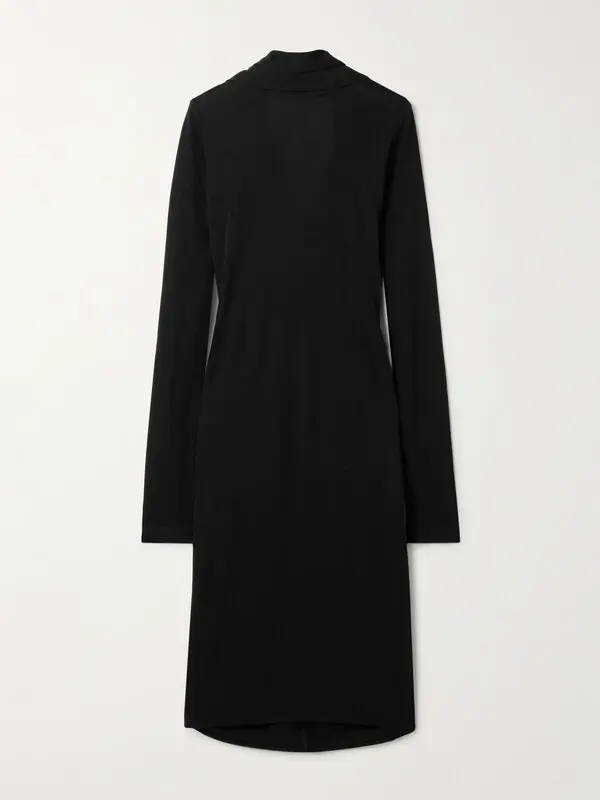 TOTÊME Cape-effect Jersey Midi Dress