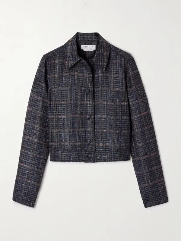 Gabriela Hearst Thereza Prince Of Wales Jacket - Gray