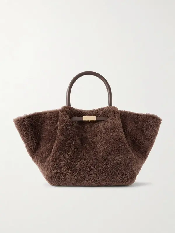 DEMELLIER New York Midi Shearling Tote