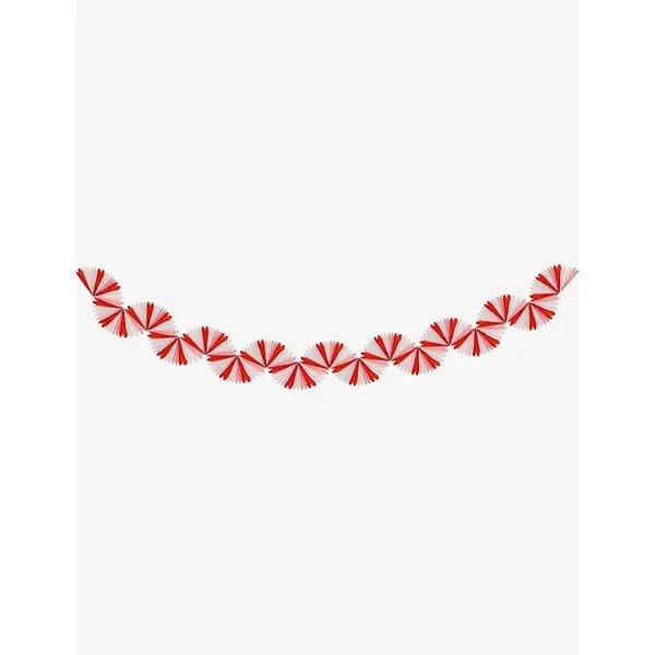 SELFRIDGES EDIT Candy Cane Stripe Honeycomb Artificial Christmas Garland