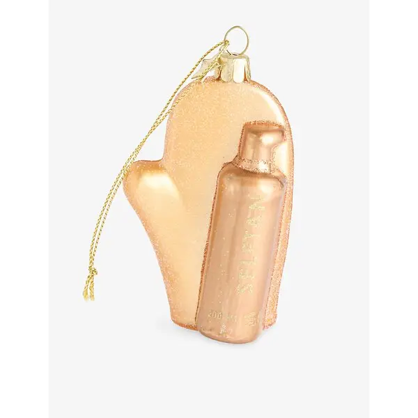 SELFRIDGES EDIT Self Tanning Foam With Glove Glass Christmas Decoration