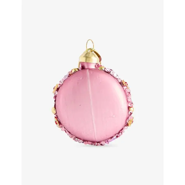 SELFRIDGES EDIT Embellished Macaron Baguette Glass Hanging Christmas Decoration