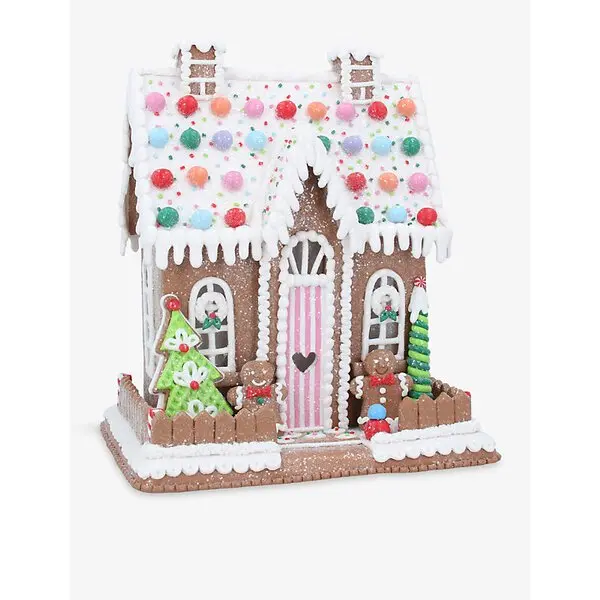 SELFRIDGES EDIT Gingerbread And Sweets Light-up House Christmas Decoration