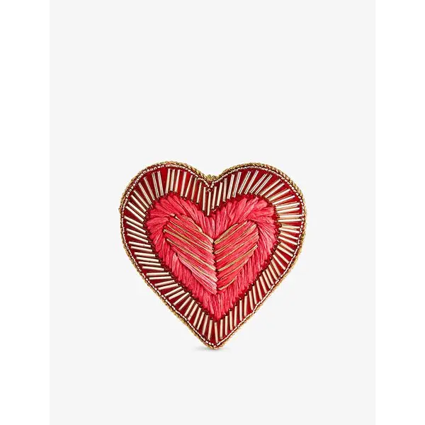 SELFRIDGES EDIT Pin Heart Synthetic Christmas Decoration