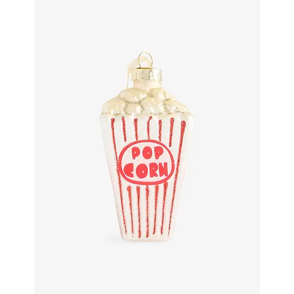 SELFRIDGES EDIT Popcorn Glass Hanging Christmas Decoration