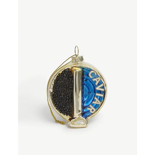 SELFRIDGES EDIT Tin Of Caviar Christmas Decoration 6.5cm