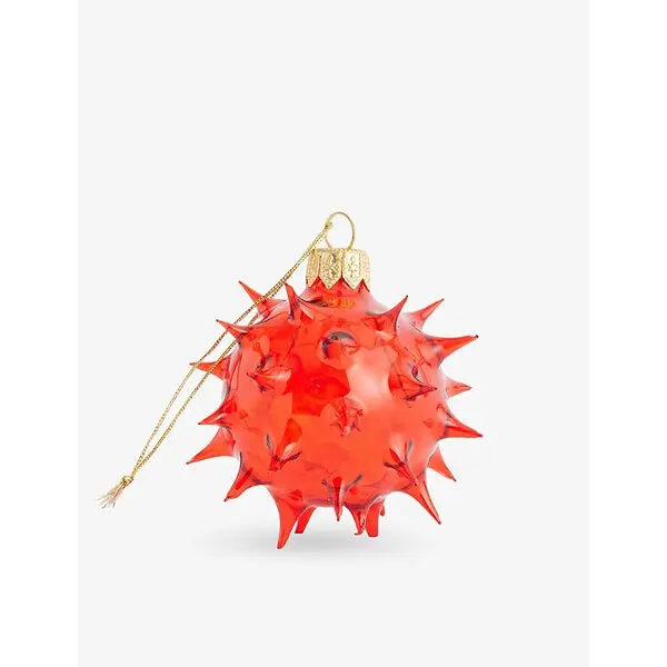 SELFRIDGES EDIT Spike Glass Christmas Bauble 7cm