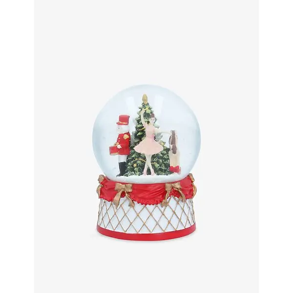 SELFRIDGES EDIT Ballerina Snowdome Resin And Glass Christmas Ornament