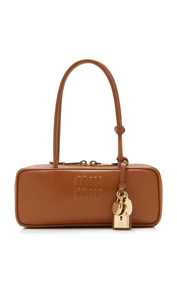 Miu Miu Beau Small Shoulder Bag - Tan