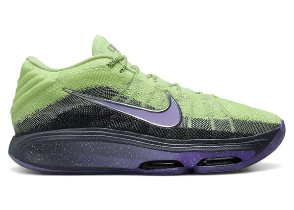 Nike Air Zoom Gt Hustle 3 Victor Wembanyama Alien Sneakers - Barely Volt/metallic Silver/dark Grey