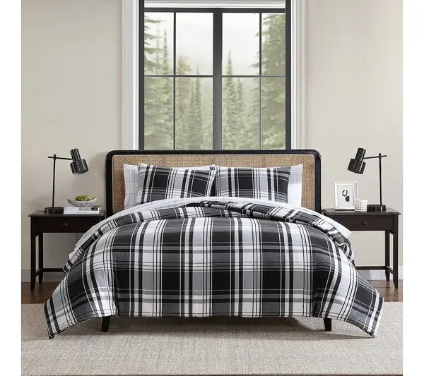 Eddie Bauer Saddle Mountain Plaid Full/queen Co Mforter Set