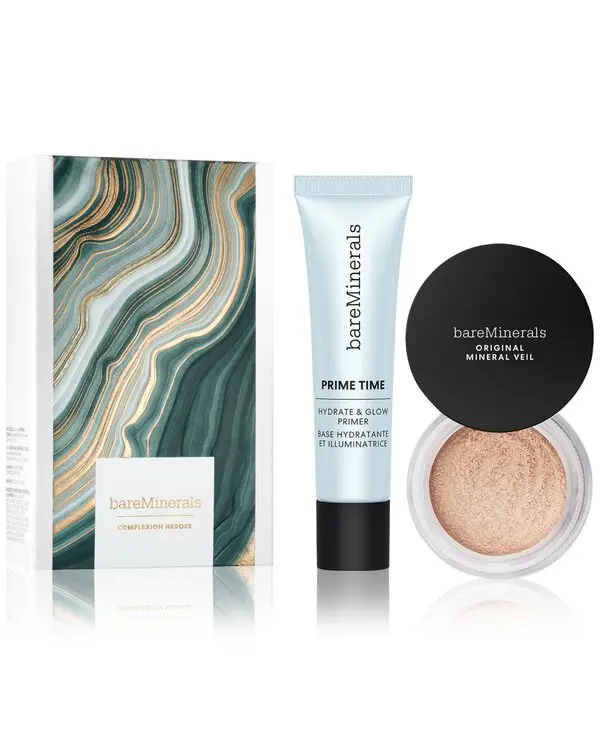 BAREMINERALS 2-pc. Complexion Heroes Prime & Set Duo - Full Size Primetime Hydrate  Glow Primer