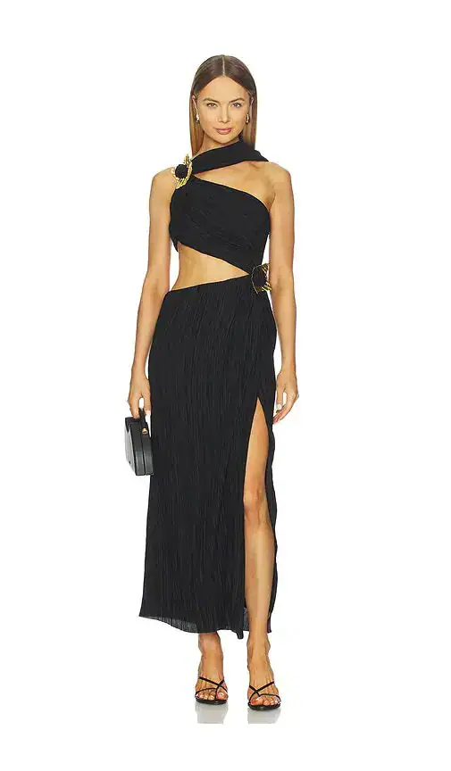 asymmetrical cut dress Asymmetrical Cut Draped Wedding Dress Transparent Lace Fit & Flare main image 0