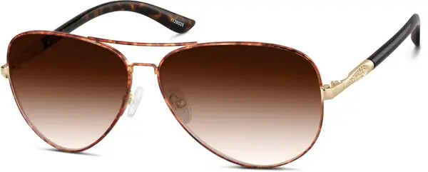Zenni Aviator Full Rim Sunglasses - Tortoiseshell
