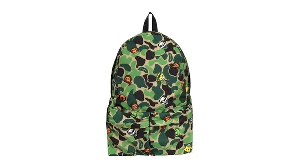BAPE Baby Milo Large Bucket Backpack - Army Green