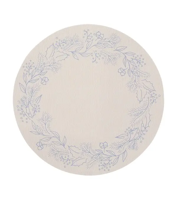 CHILEWICH X Martha Stewart Wreath Placemat - Grey