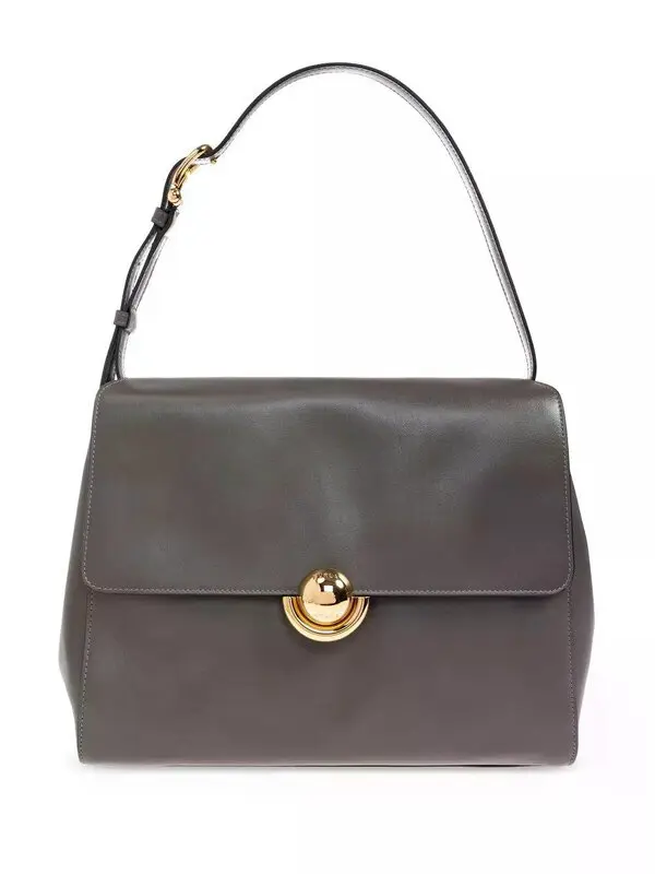 Furla Leather Tote Bag - Grey