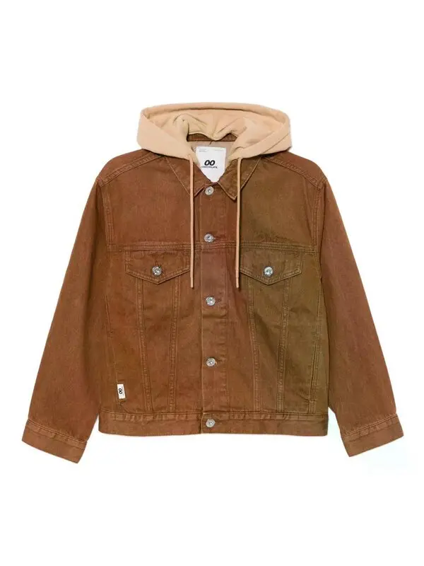 CHOCOOLATE Logo-patched Denim Jacket - Brown