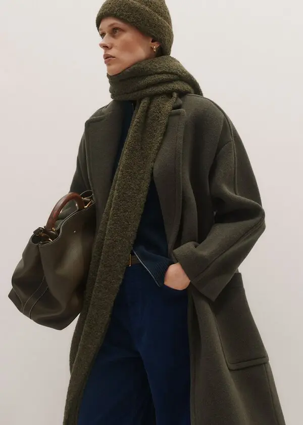 ME+EM Merino Wool Bouclé Scarf