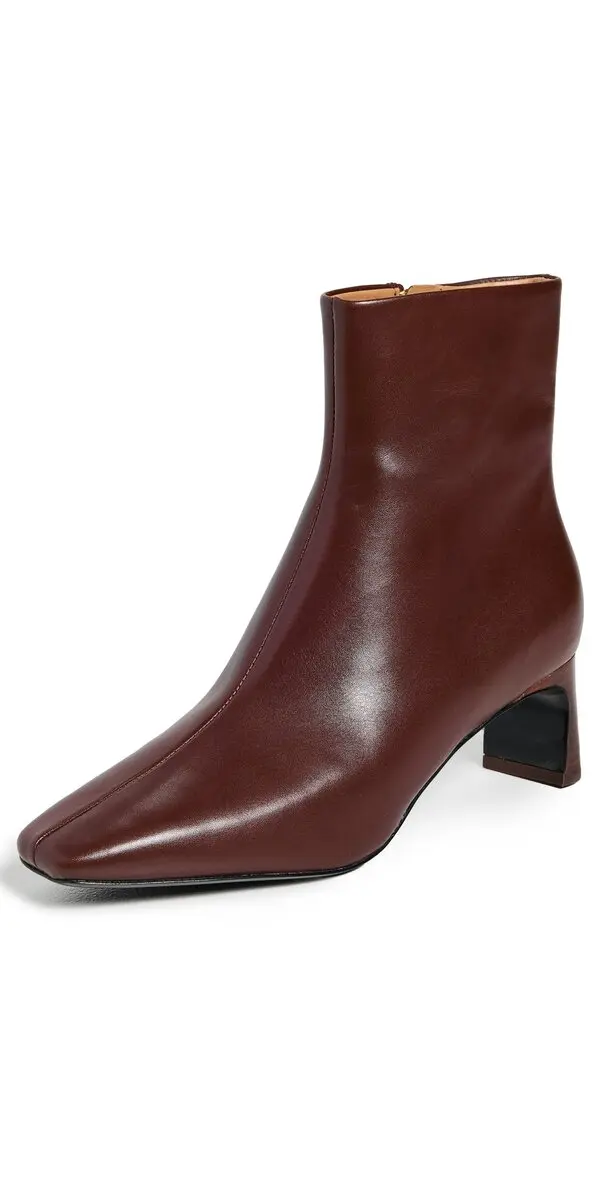 Rag & Bone Avery Zip Up Ankle Boots - Mocha