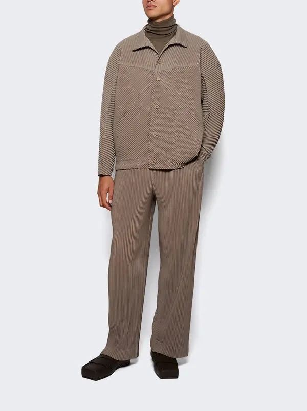 HOMME PLISSÃ ISSEY MIYAKE Full Length Pleated Pants - Grey