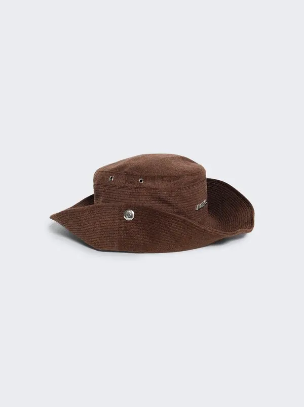 Jacquemus Le De-nîmes Bucket Hat - Brown