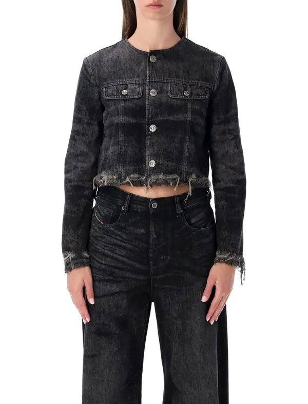 Diesel Runway Cropped Denim Jacket