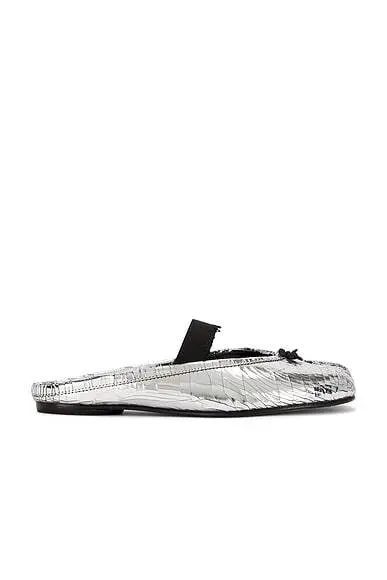 MAISON MARGIELA Ballet Flat - Silver & Black