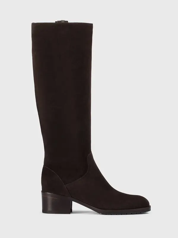 DOUCAL'S Knee High Boots - Mahogany